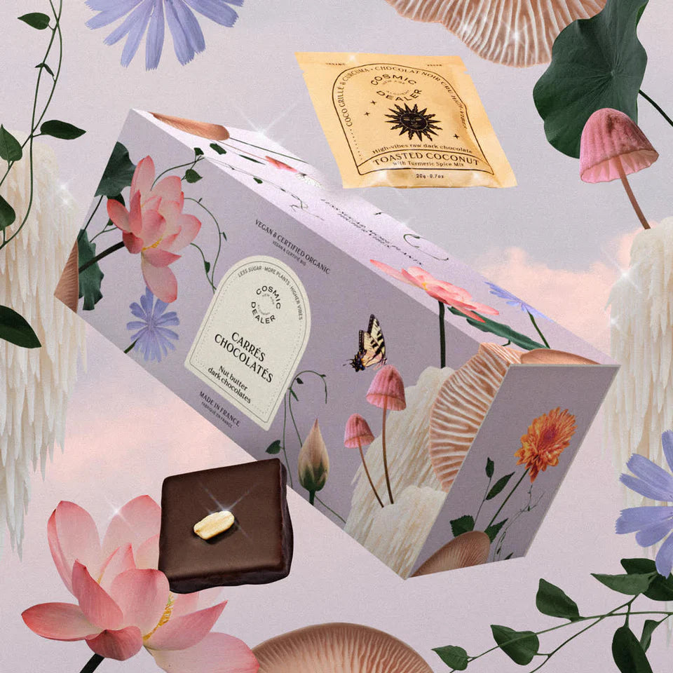 Cosmic Dealer | Botanical Box (20 Stk.) | Vegane Chakra Schokolade